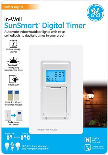 Ge Home Electrical Sunsmart In Wall Digital Timer