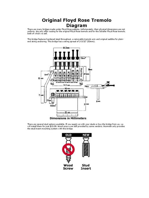 Floyd Rose Routing Diagram