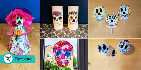 Día De Los Muertos Decorations Pack Day Of The Dead Crafts