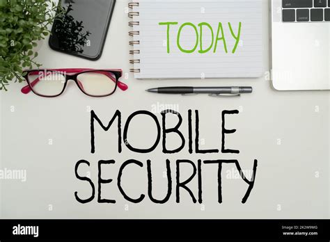 Sign Displaying Mobile Security Business Idea Protection Of Mobile