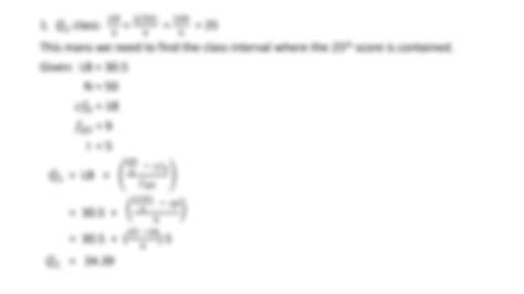 Solution Measure Of Position Grouped Data Studypool