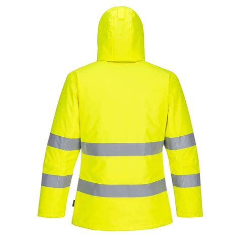 Portwest Pw2 Hi Vis Winter Jacket Yellowblack