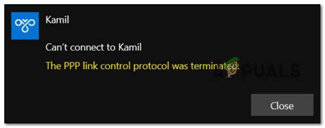 Fix Ppp Link Control Protocol Was Terminated Error On Windows