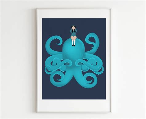 Octopus Girl Wallpaper