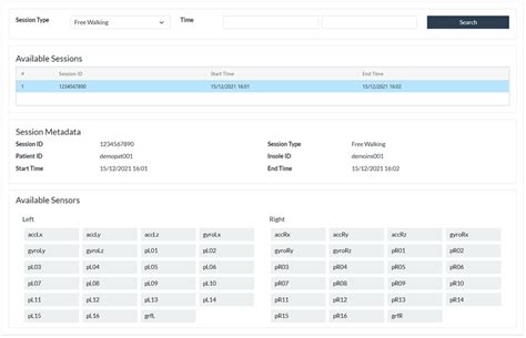 The Insole Raw Sensor Data Report Page Download Scientific Diagram