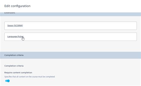 Language Picker Learning Pool Help Centre