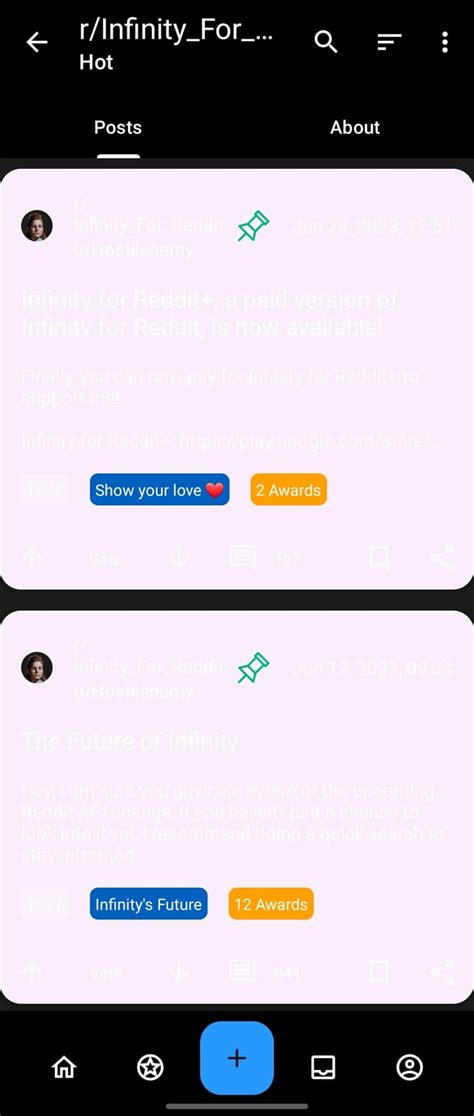 Colors Not Applying To Posts On Home Screen Rinfinityforreddit