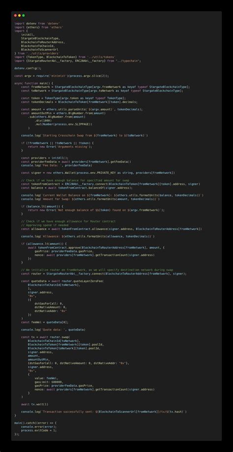 Making Cross Chain Swaps With Stargate In Typescript Hackernoon