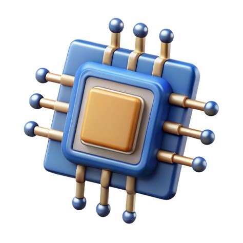 Extraordinary Modern Microchip With Complex Circuitry Pattern Premium