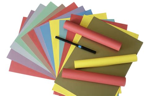 Colored Paper Sheets Displayed On A Green Images Concepts Png