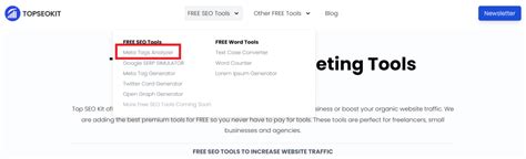 Discover The Best Meta Tag Analyzer For Free Top Seo Kit