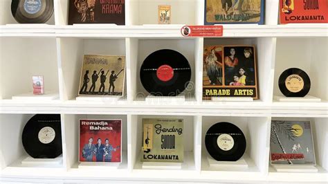Historical Vinyl Records In Shelves Editorial Photography Image Of