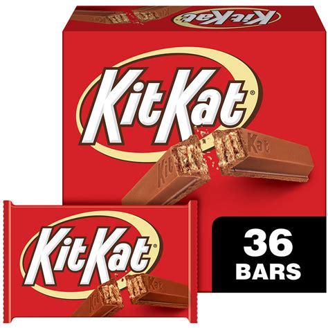Kit Kat Milk Chocolate Individually Wrapped Bulk Wafer Candy Bars 15 Oz 36 Ct