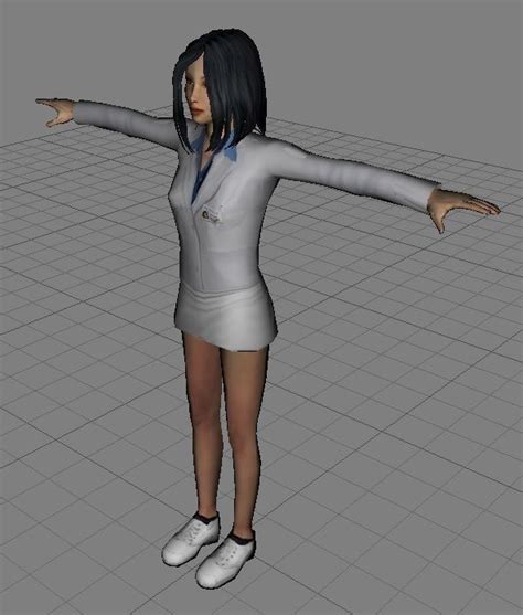 Heidi Lab Assistant Free Vr Ar Low Poly 3d Model Rigged Cgtrader