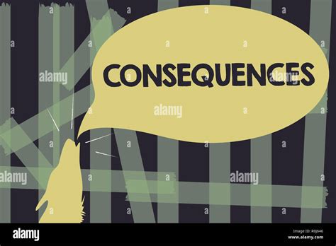 Writing Note Showing Consequences Business Photo Showcasing Effect