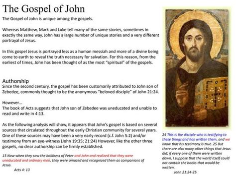 The Gospel Of John Ppt