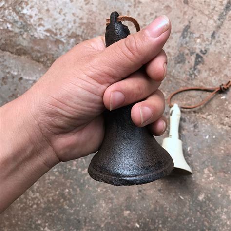Iron Hand Bell For School Small Retro Call Bell Fo Grandado
