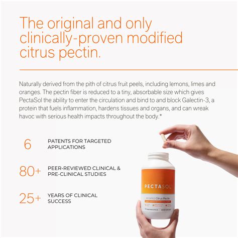 Pectasol Capsules The Original Modified Citrus Pectin Econugenics