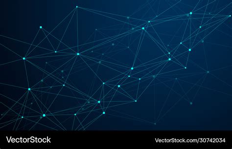 Abstract Plexus Background With Connected Lines Vector Image