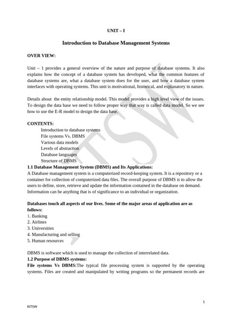 Dbms Digital Notes Pdf Databases Database Transaction