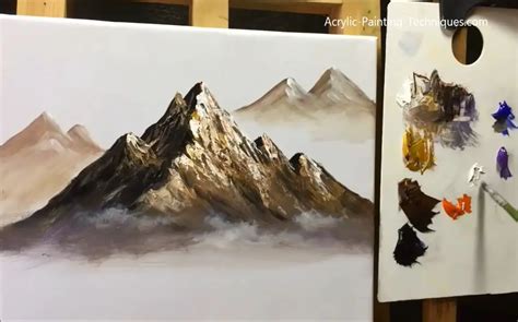 How To Paint Mountains In Oil Paint Easy Zherss