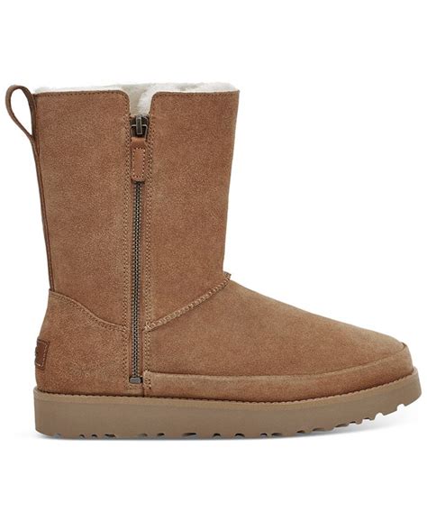 Ugg® Ugg Womens Classic Zip Short Boots Macys