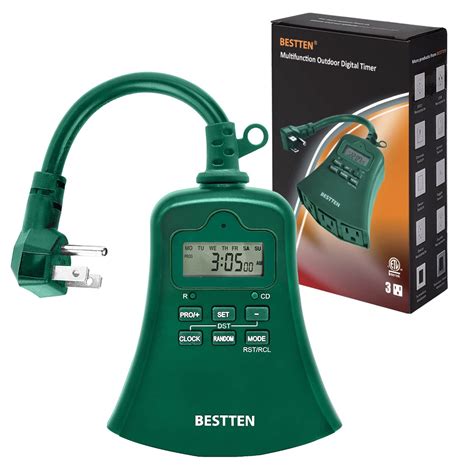 Mua Bestten 7 Day Outdoor Heavy Duty Digital Programmable Timer With Clock And Push Button