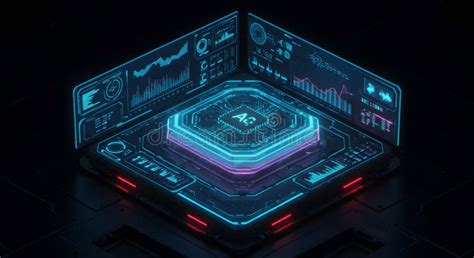 Futuristic Technology 4g Network Digital Interface Data Visualization Cyber Security System