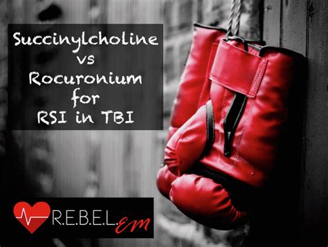 Succinylcholine Vs Rocuronium V2 Rebel Em Emergency Medicine Blog