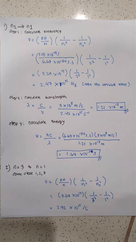[solved] 4 Using The Balmer Rydberg Equation Equation 3 11 From Course Hero