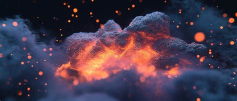 Realistic Fire Simulation With Dynamic Physics On A Black Background Realistic Fire Simulation With Dynamic Physics On A Black Background