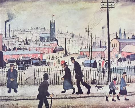 Laurence Stephen Lowry Arr Lawrence Stephen Lowry 1887 1976 Lithograph In Colours View