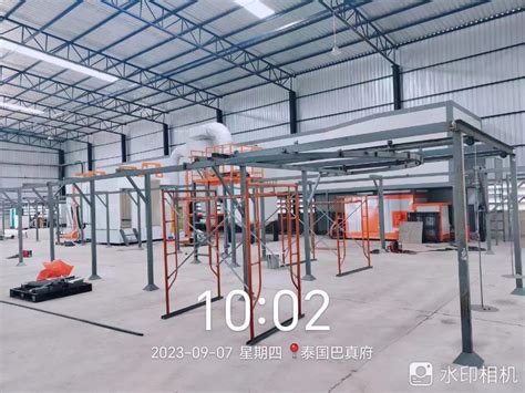 仅26天新月为泰国工厂定制的钣金喷涂线完成安装！ 新月涂装喷涂设备