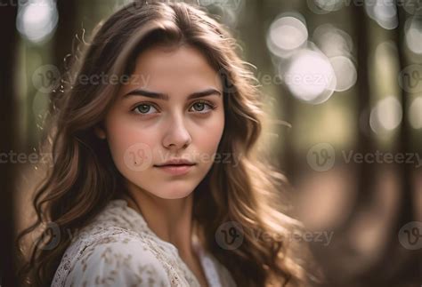 Ai Generated Beautiful Girl Portrait Attractive Young Woman Glamour