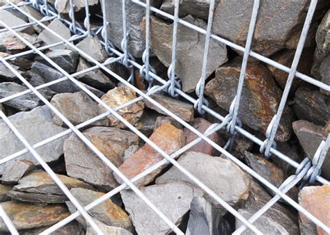 Galvanized Wire Mesh Stone Retaining Wall 3 0 6 0 Mm Wire Diameter