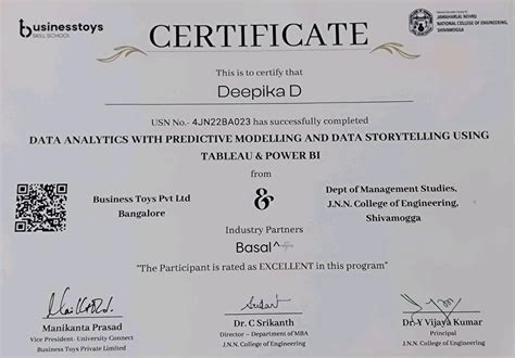Deepika D On Linkedin I Am Excited To Share That I Have Completed Courses On Tableau And Power