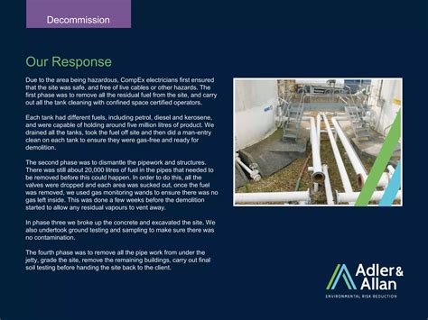 Fuel Terminal Decommission Ppt