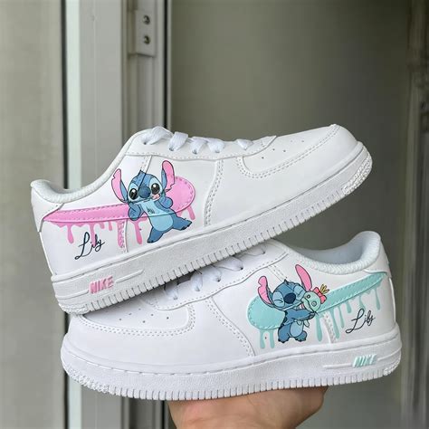 Custom Air Force 1 White Stitch Pattern Shecustomize