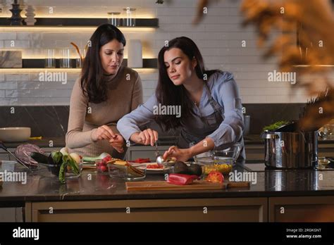 Long Haired Pregnant Woman Spending Time With Best Female Friend While