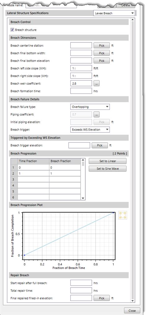 Lateral Structure Data Command Civilgeo Knowledge Base