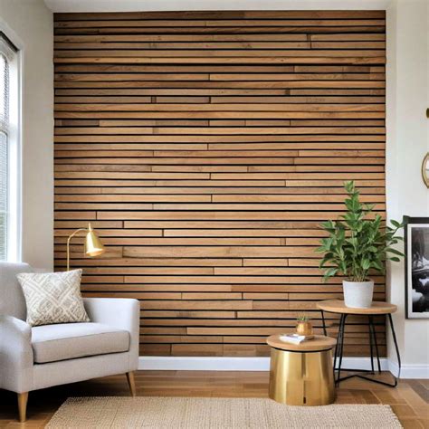 Accent Wall Ideas With Wood Slats