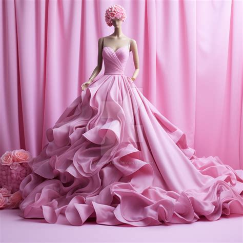 Pink Dress For Woman Barbie Style By Coolarts223 On Deviantart