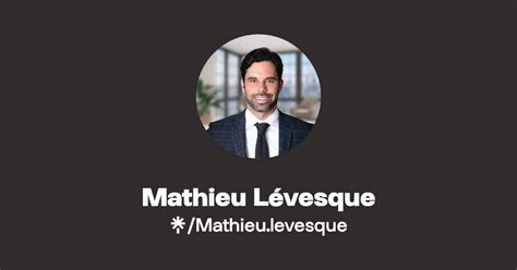 Mathieu Lévesque Instagram Facebook Linktree