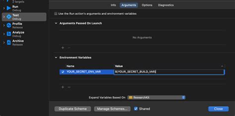 Xcode Passing Environment Variables To Xcuitest Stack Overflow