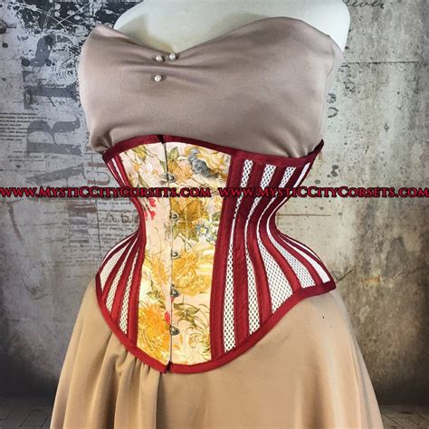 New Mcc 38x Satin Mesh Underbust Tightlacing Waist Training Corset