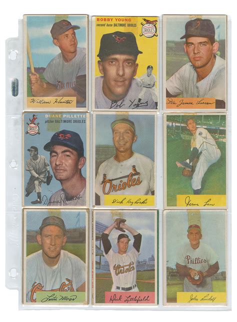 Lot Detail Binder Of 1950s Topps And Bowman Baseball Cards 117 Cards
