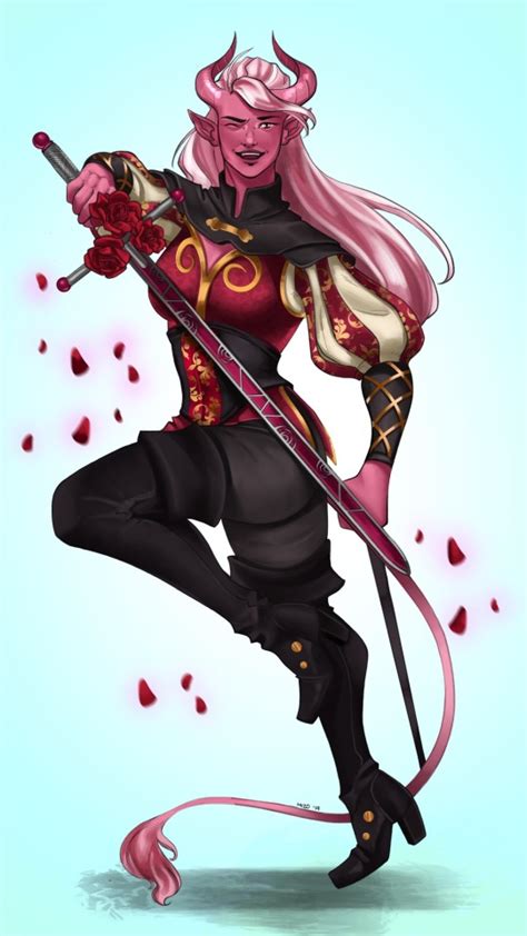 Mizomei Tiefling Assassin Dnd Tiefling Subraces