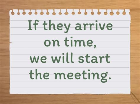 Zero Or First Conditional Flash Cards