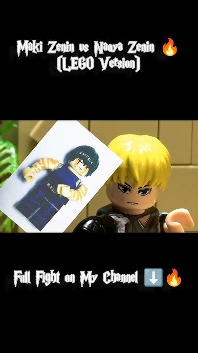 Maki Vs Naoya Lego Fight 4k Jjk Season 3 Shorts Youtube