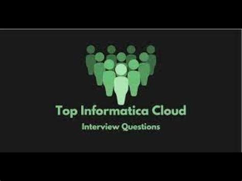 IICS Informatica Interview Question and answers|IICS CDI | Informatica - YouTube